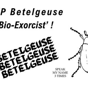Beetlejuice Betelgeuse Horror Movie Themed Halloween Party Invitation ...