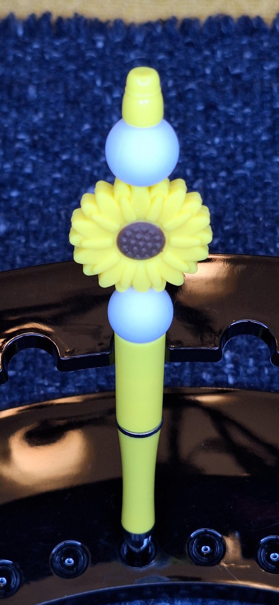 Yellow Daisy Beadable Pen - Etsy