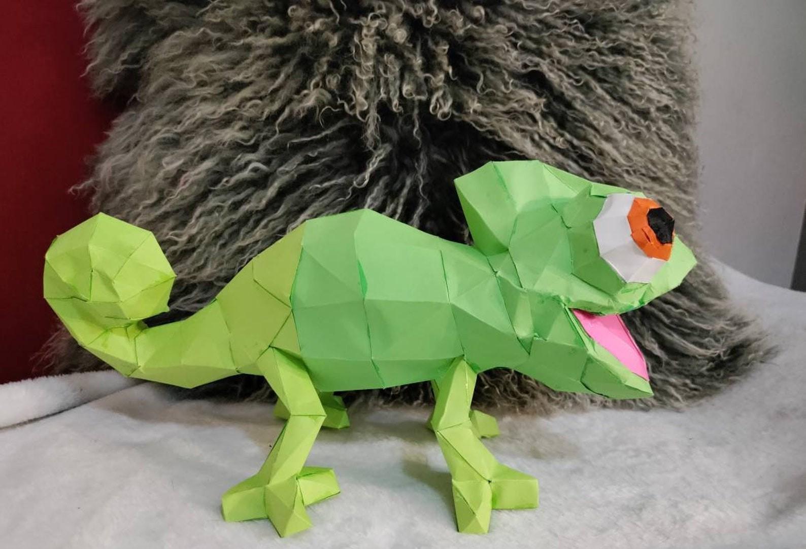 Frog Papercraft Template | 3D DIY Low Poly Model PDF | Easy Printable ...