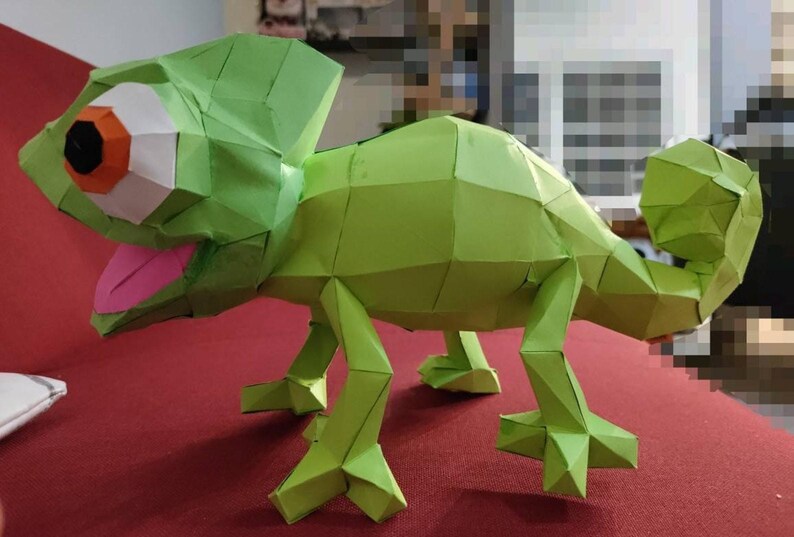 Frog Papercraft Template | 3D DIY Low Poly Model PDF | Easy Printable ...