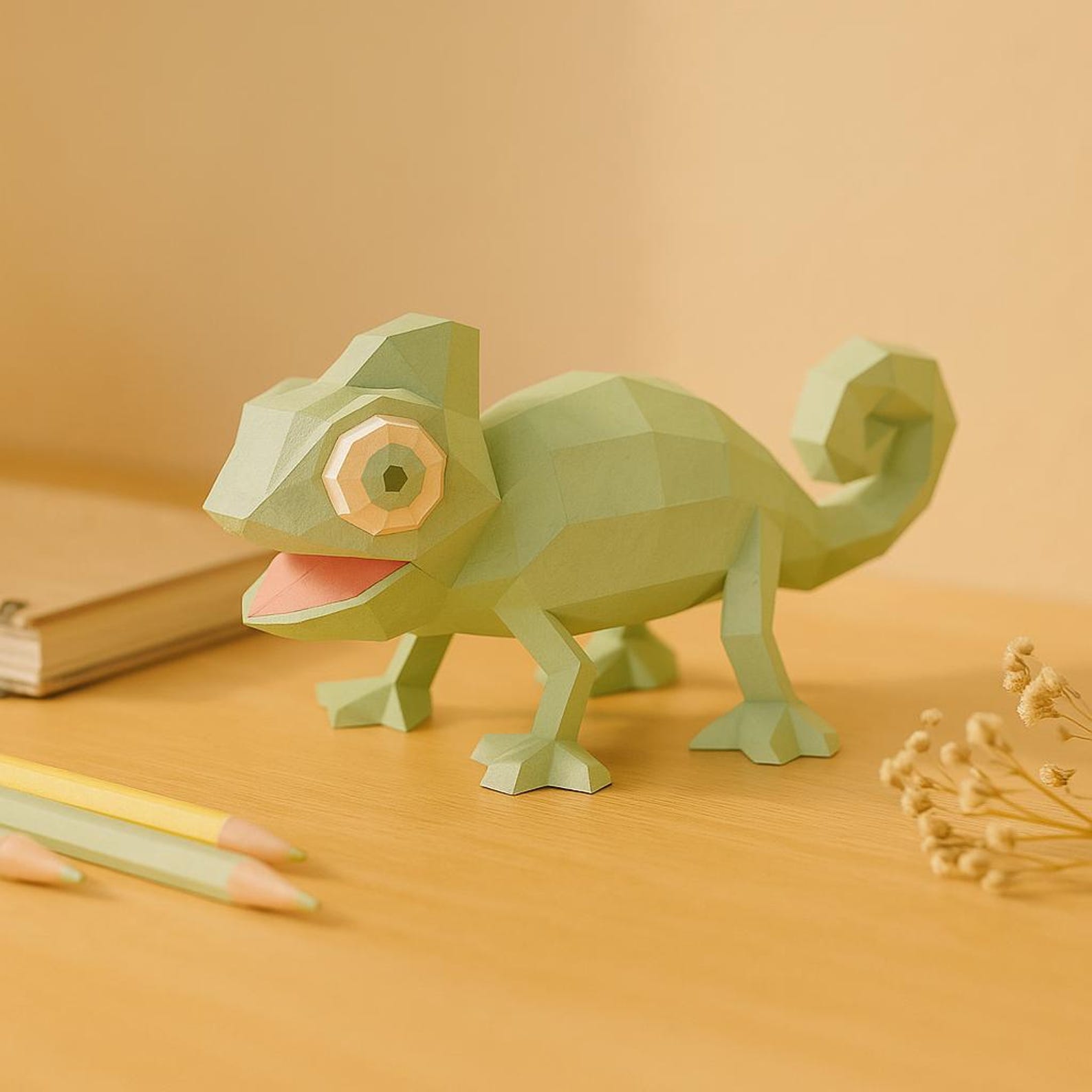 Frog Papercraft Template | 3D DIY Low Poly Model PDF | Easy Printable ...