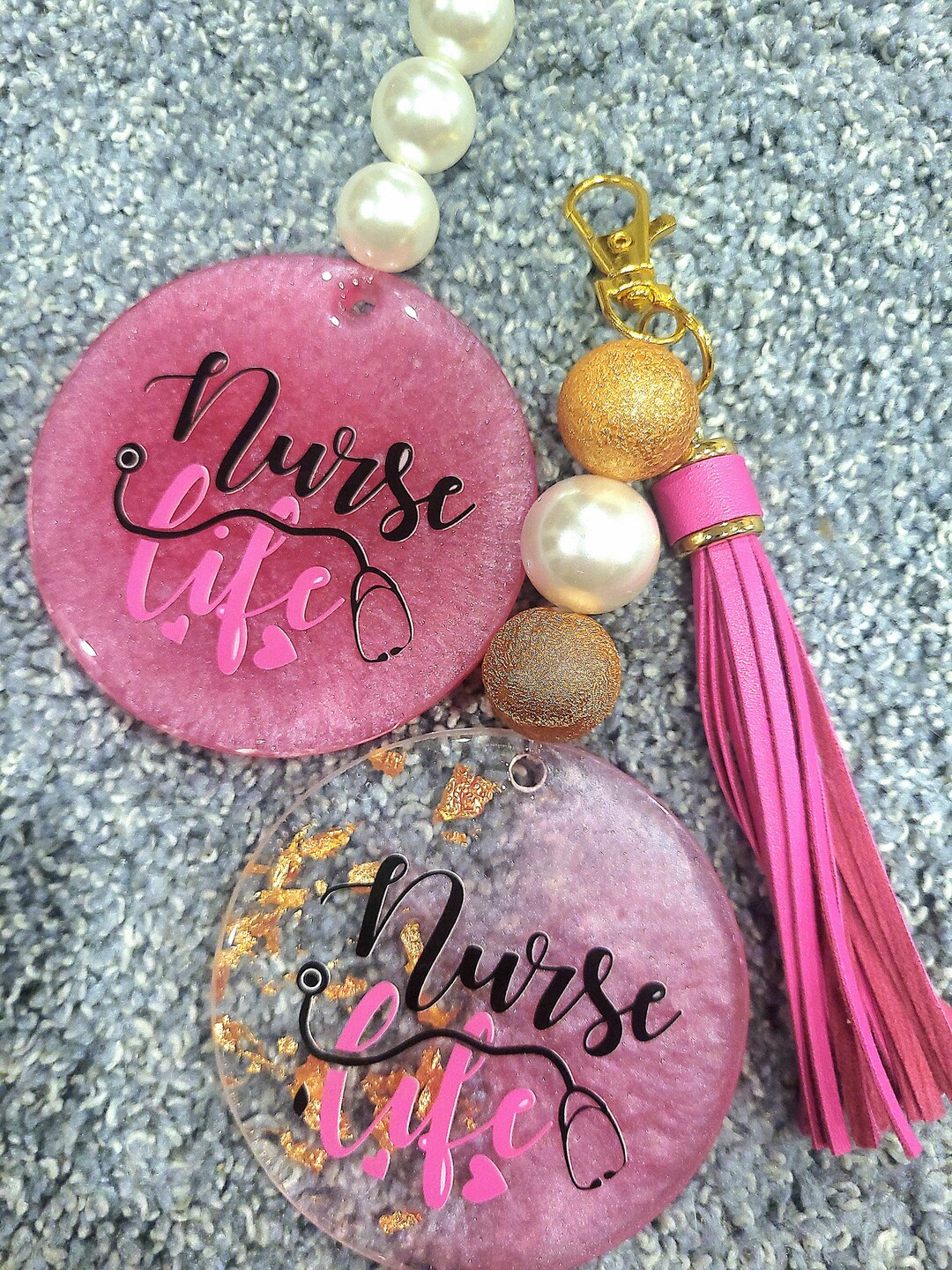 Personalized Nurse Keychain, Customizable RN Gift, Healthcare Nurse ...