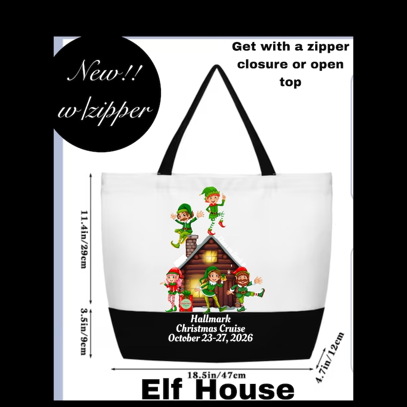 Sixthman 2026 Hallmarkcruise Themed Tote - Low Cost Flat Rate Shipping ...