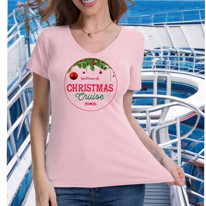 Sixthman Hallmarkthemed 2026 Christmas Cruise Bling Design Shirt - See ...