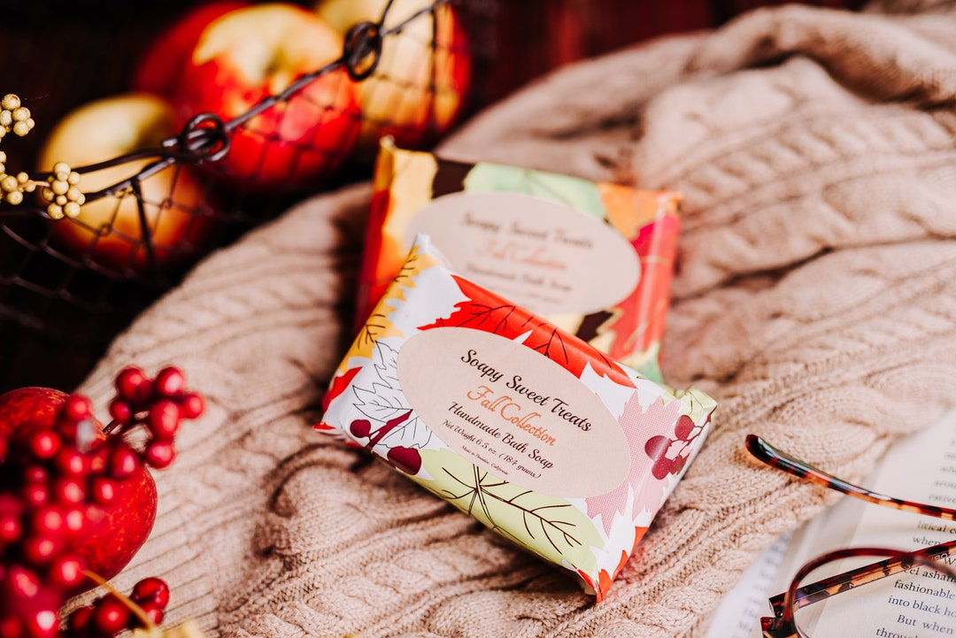 Apple Cinnamon Icing Shea Butter Soap: Handmade Fall Scented Bar - Etsy