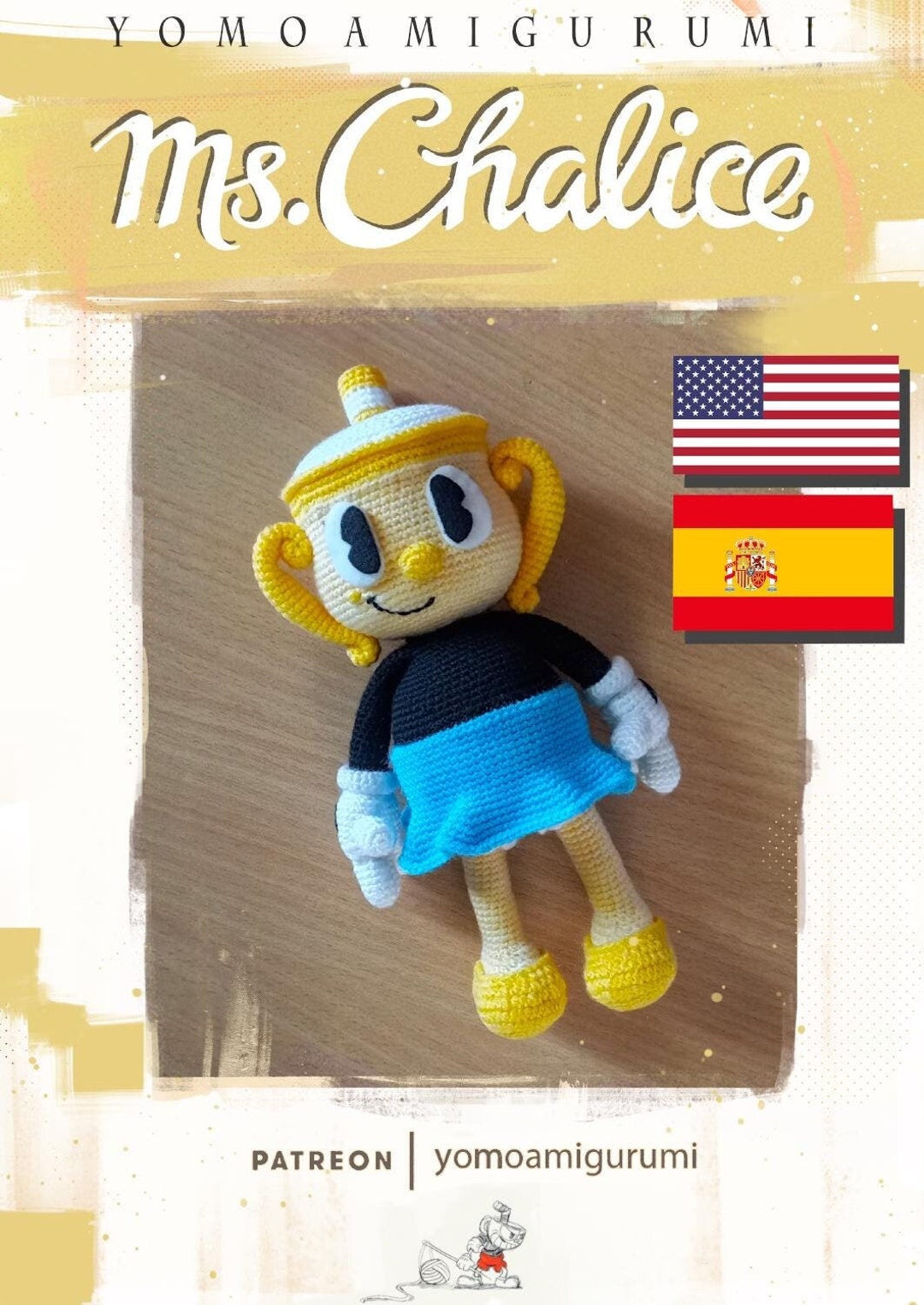 Ms. Chalice Amigurumi Pattern - Etsy