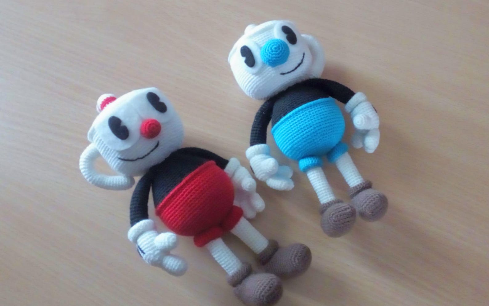 Pack Cuphead and Mugman Amigurumi Pattern - Etsy