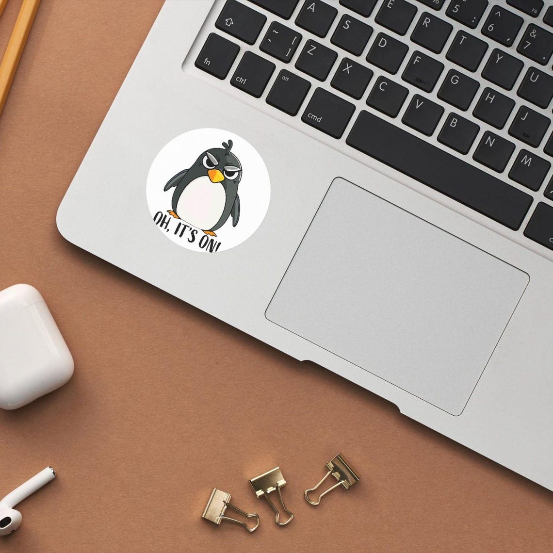 Penguin With Attitude Clipart PNG, JPEG, Funny Cartoon Penguin, Digital ...