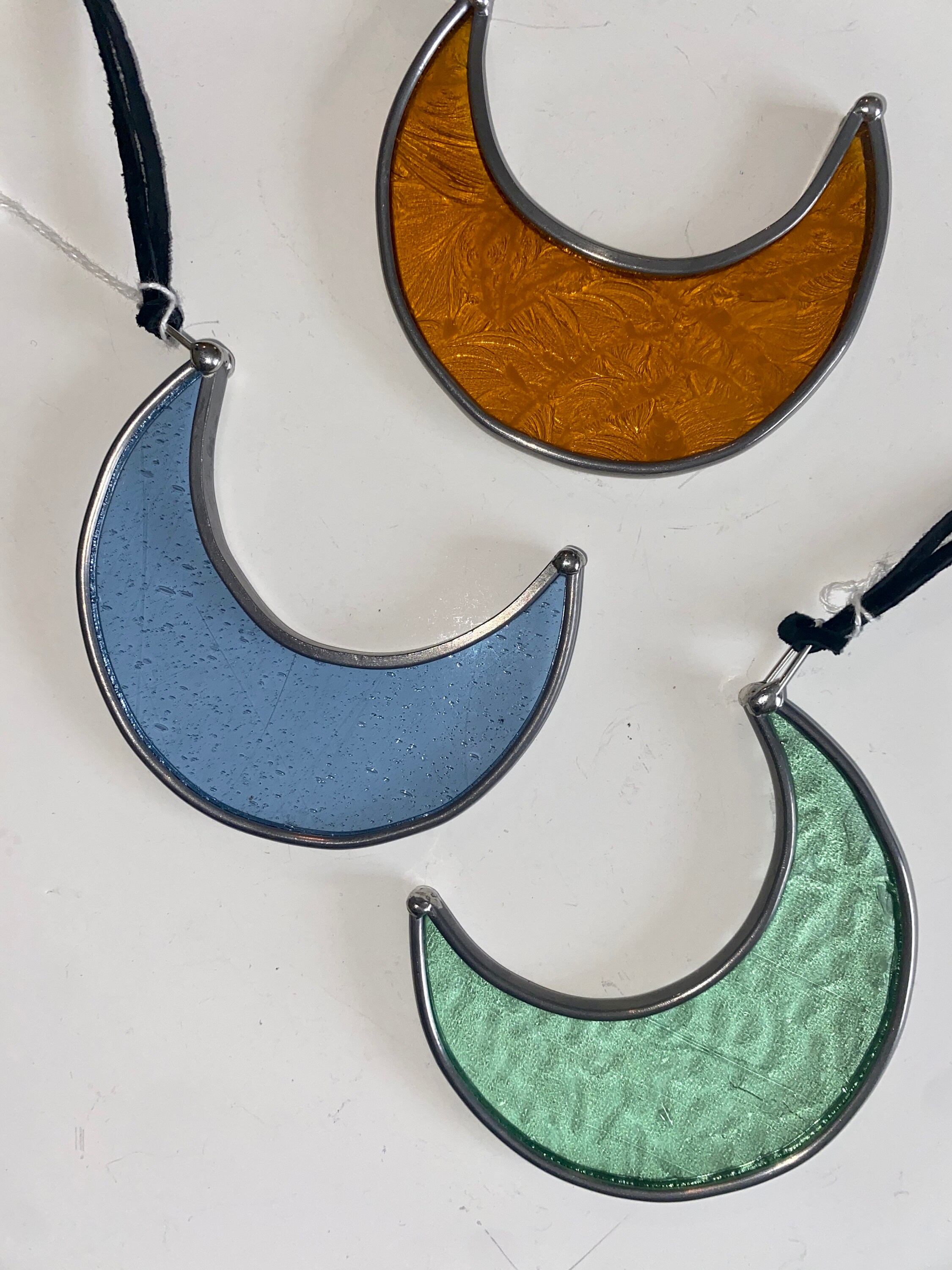 Pick Your Color Stained Glass Moon - Etsy
