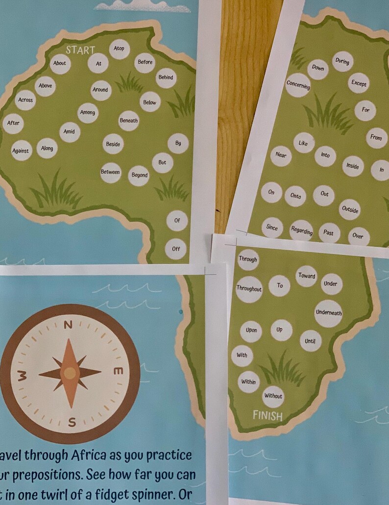 Prepositions Review Game - Cycle 1 - Classical Conversations - Etsy