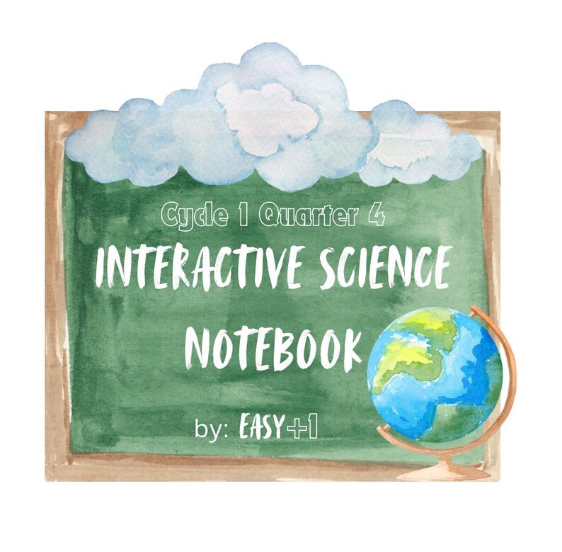 Cycle 1 - 4th Quarter - Interactive Science Notebook - Etsy