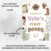 First Rodeo Welcome Sign | 1st Birthday Sign | Country Western Birthday ...