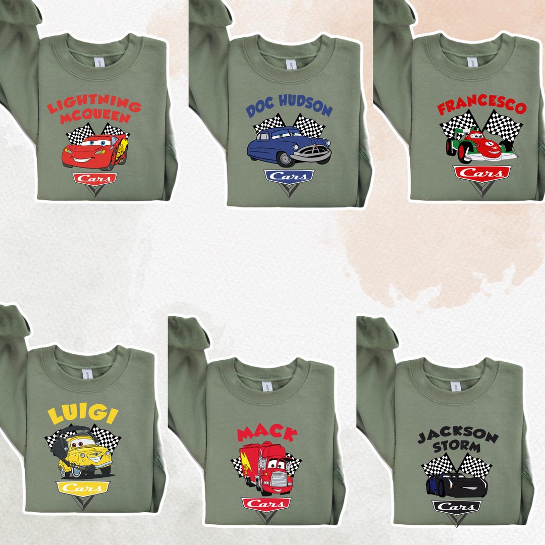 Custom Disney Cars Sweatshirt, Pixar Lightening Mcqueen Hoodie,cars ...