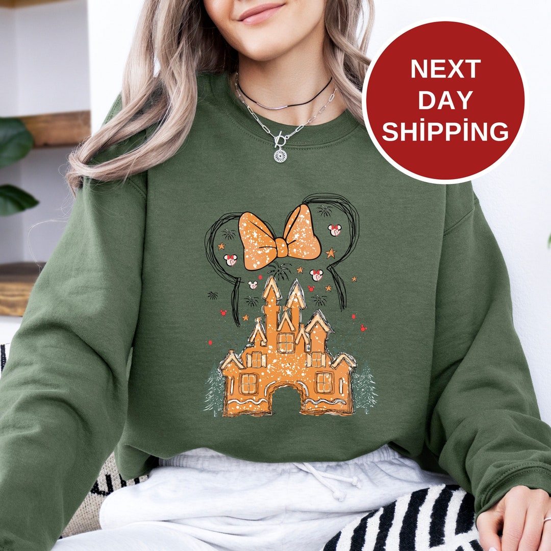 Disney Gingerbread Castle Sweatshirt, Christmas Castle Sweatshirt ...