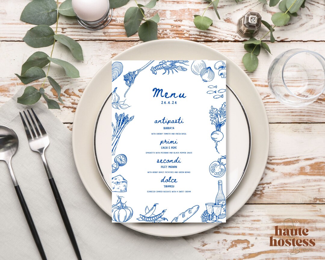 Italian Dinner Party Bundle Line Art - Etsy