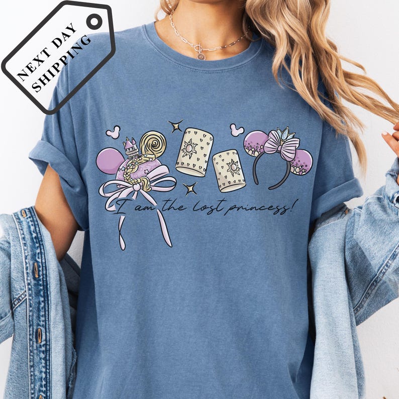 Comfort Color® Retro Disney Tangled Rapunzel Floral Shirt Disney ...