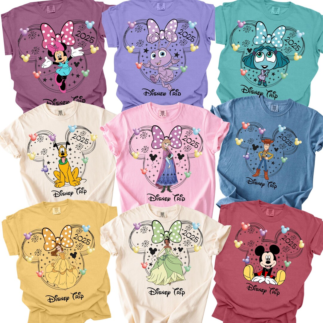 Comfort Colors® Disney 2026 Trip Matching Family Shirt All Disney ...