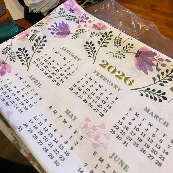 2026 Linen Calendar - Etsy