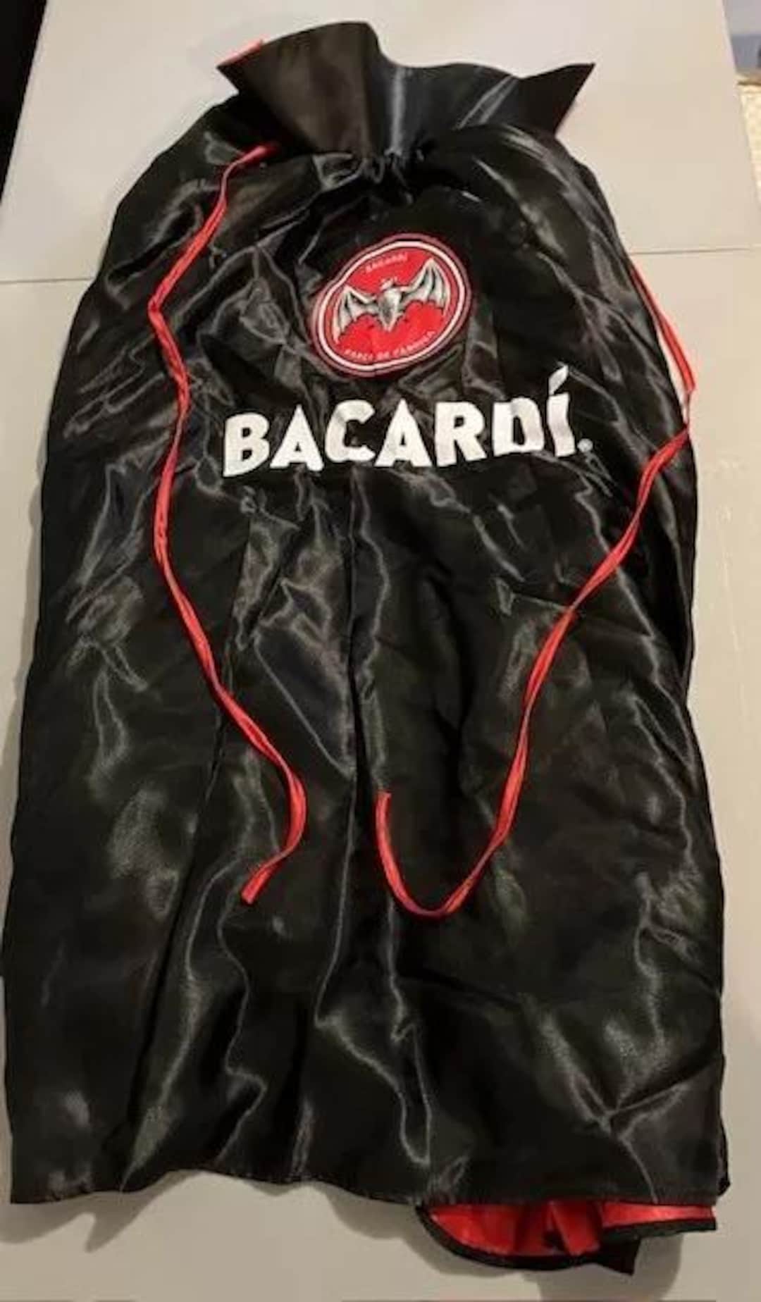 Bacardi Rum Bat Logo Adult Vampire Cape Halloween Costume Satin Material - Etsy