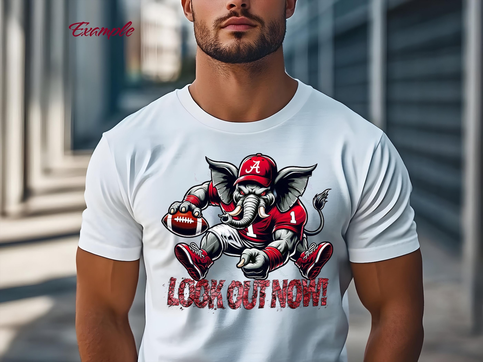 College Football Rivalry Artwork, Alabama "look Out Now!" National ...
