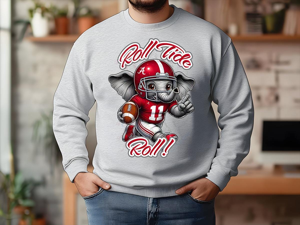 Crimson Roll Tide Bama Printable PNG T-shirt Design for Sublimation ...
