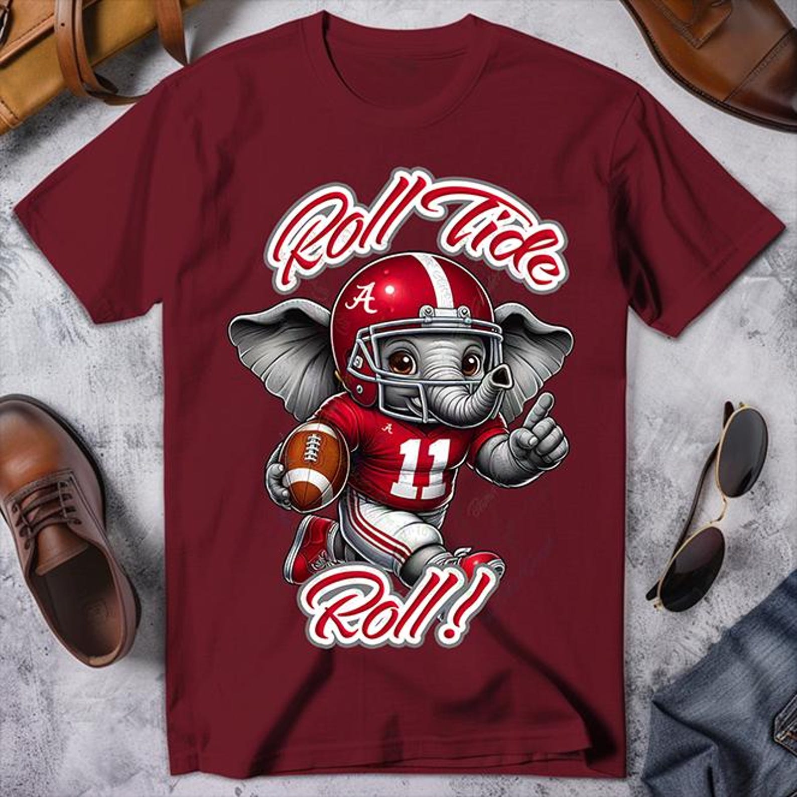 Crimson Roll Tide Bama Printable PNG T-shirt Design for Sublimation ...