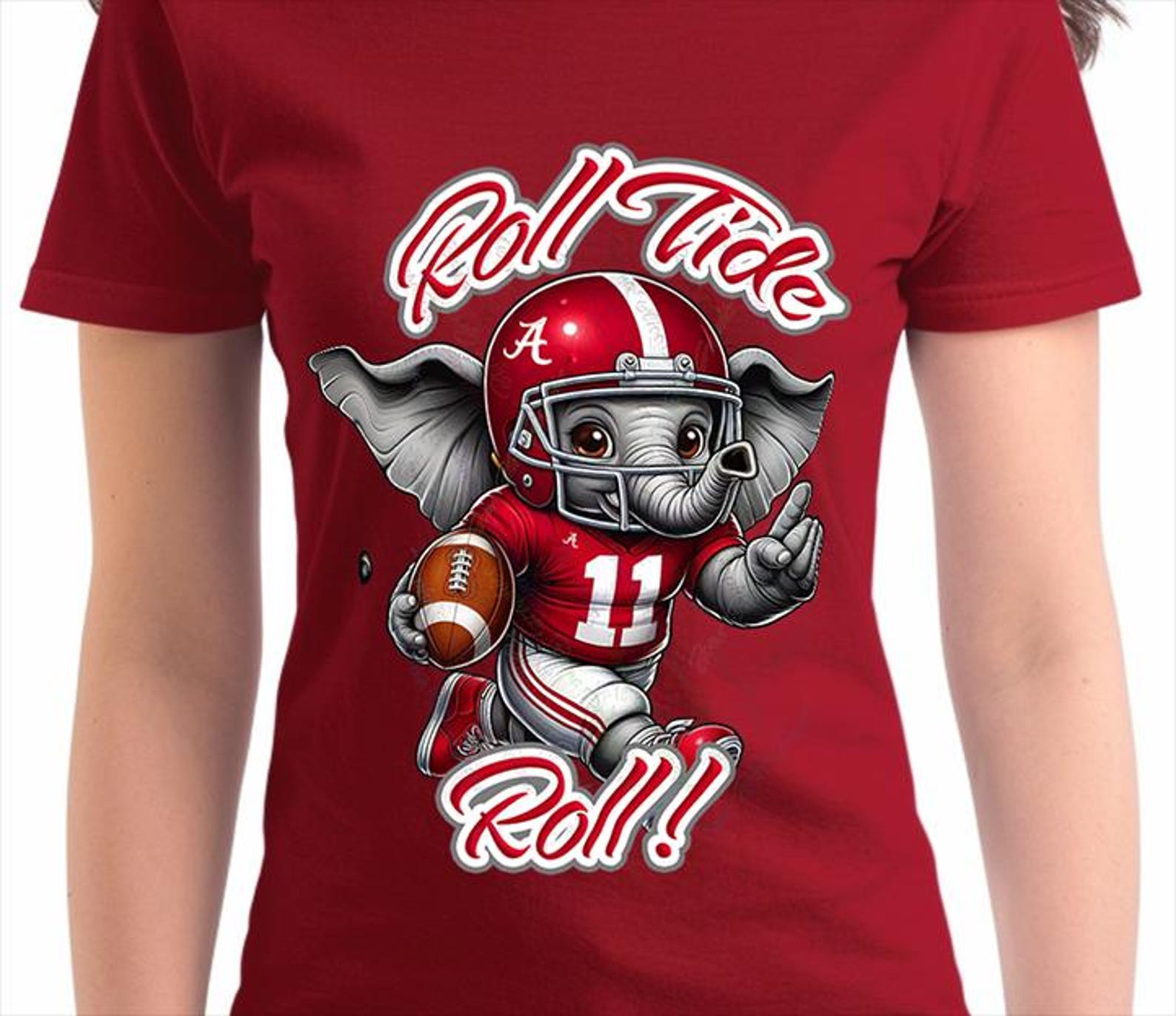 Crimson Roll Tide Bama Printable PNG T-shirt Design for Sublimation ...