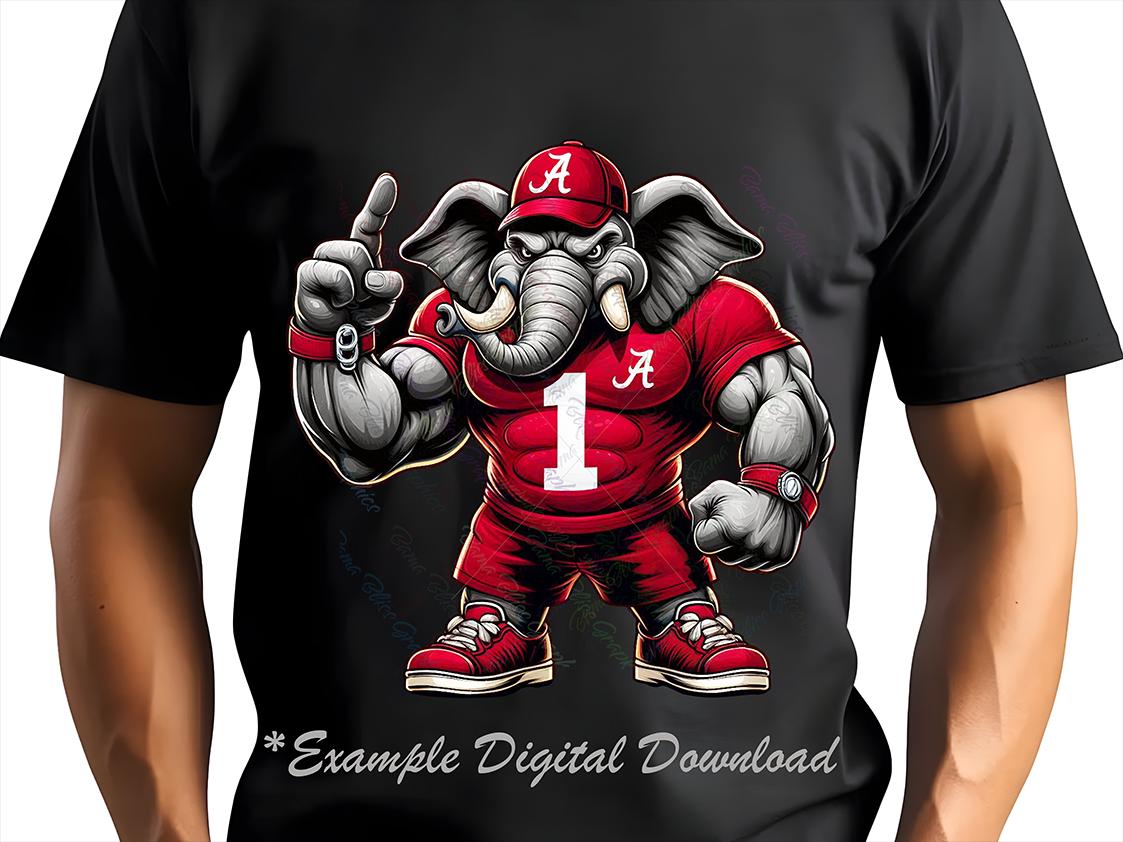 Crimson Roll Tide Bama Printable PNG for Sublimation Shirts Stickers ...