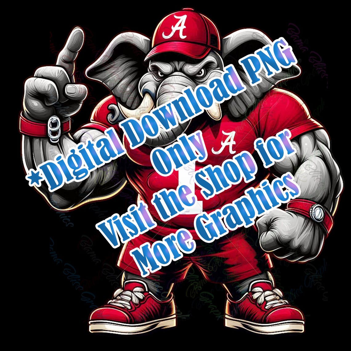 Crimson Roll Tide Bama Printable PNG for Sublimation Shirts Stickers ...