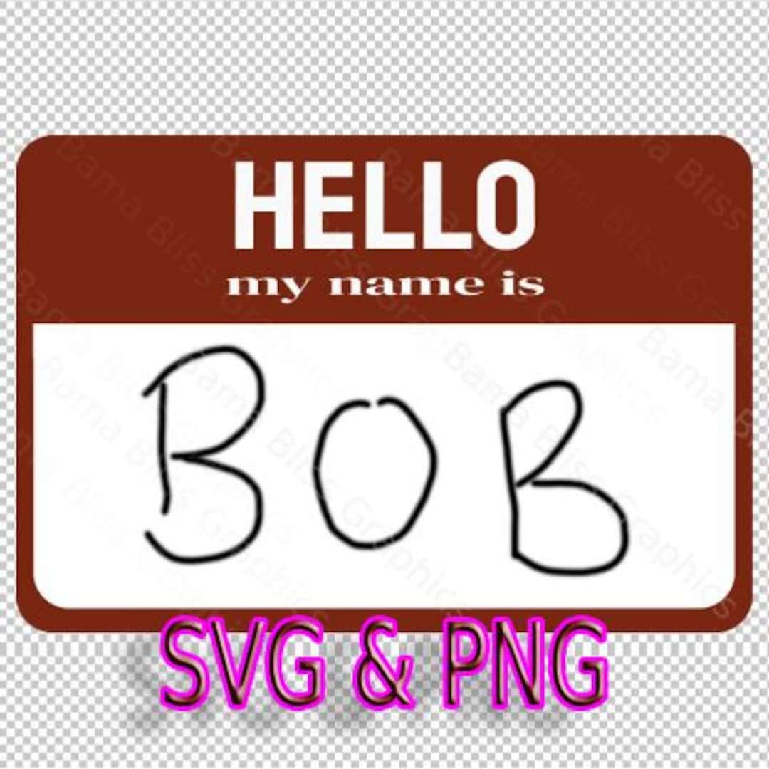 Beetlejuice Shrunken Head Hello My Name is BOB Name Tag SVG & PNG ...