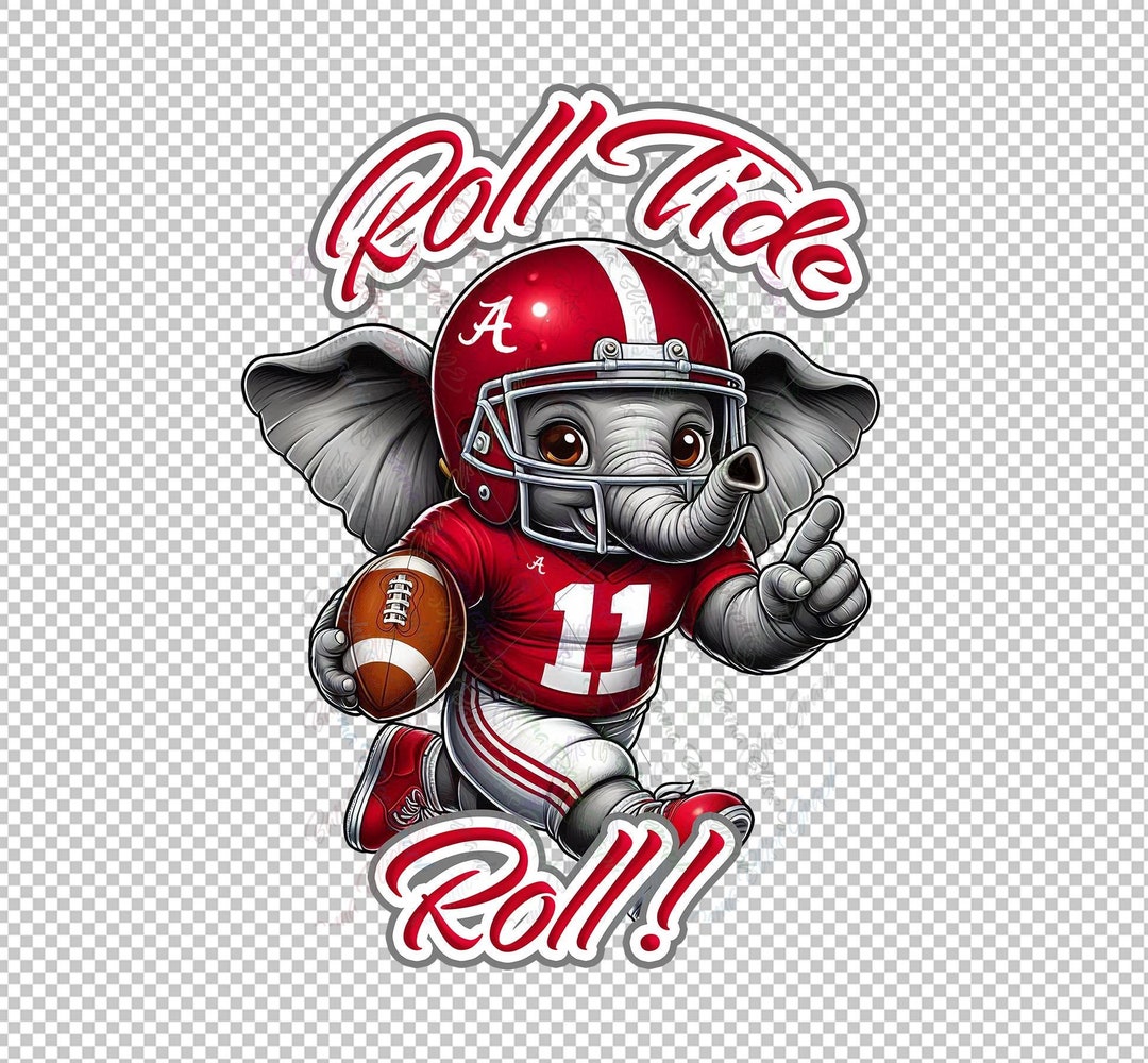 Crimson Roll Tide Bama Printable PNG T-shirt Design for Sublimation ...