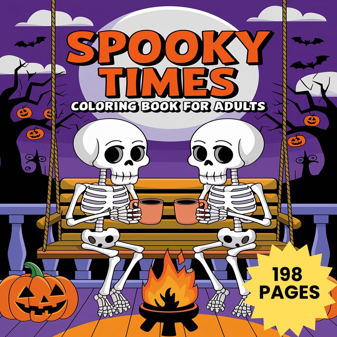 Kawaii Horror Coloring Book: Spooky-cute Halloween Designs (printable ...