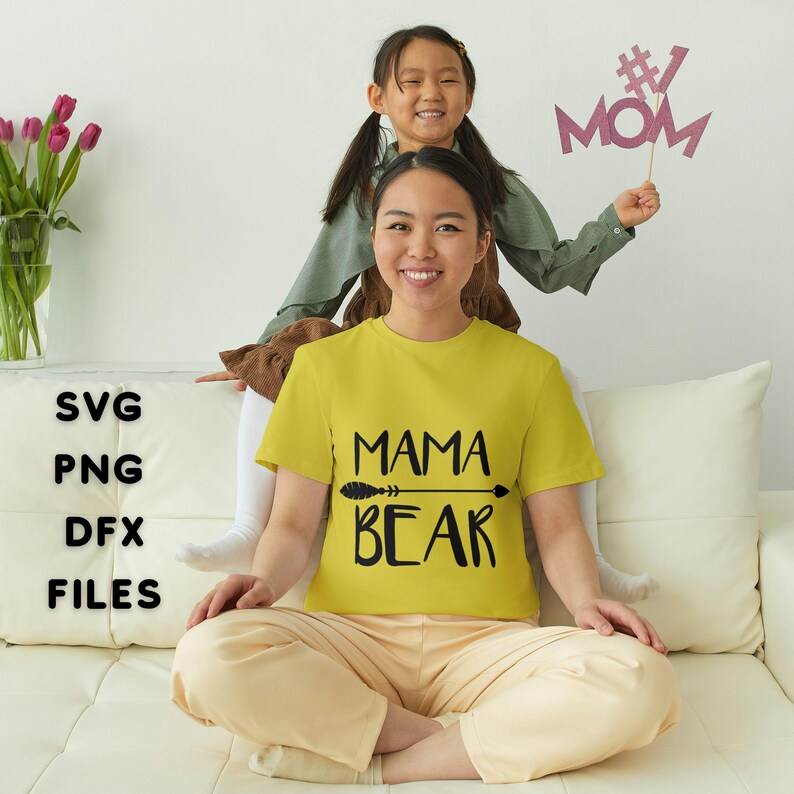 Bear Family SVG Bundle: Mama, Papa, Baby Bear Designs (digital Download ...
