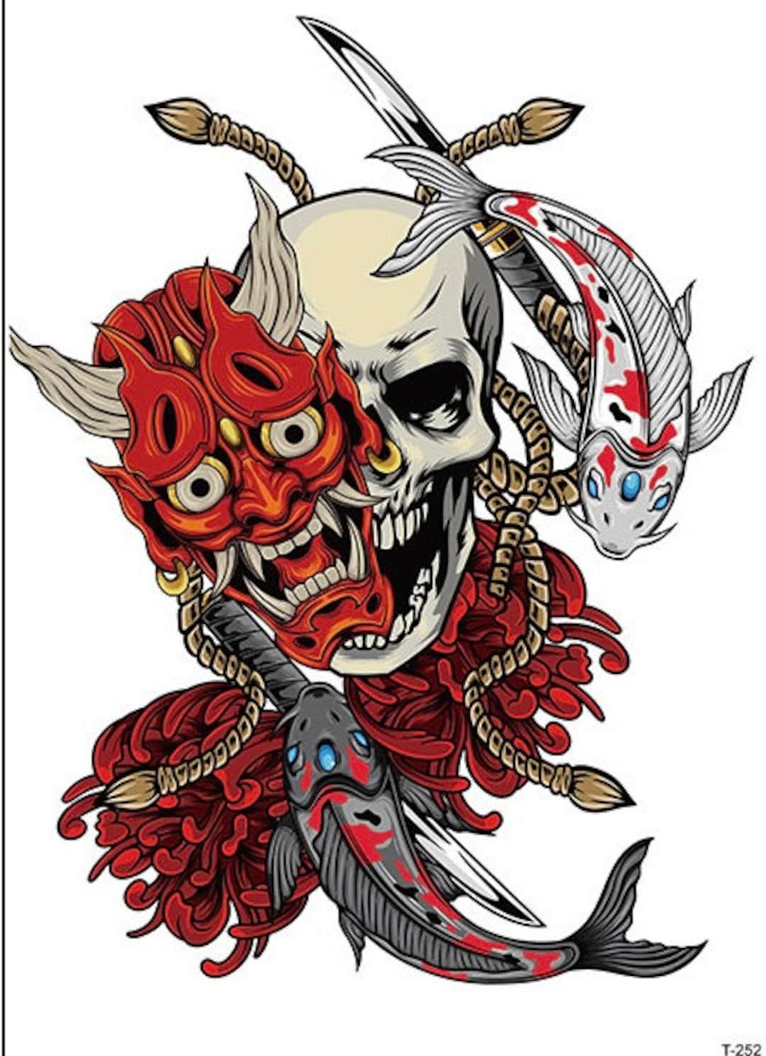 Temporary Tattoo Devil - Etsy