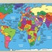 World Map Puzzle Naming the Countries and Their Geographical Location ...