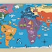 World Map Puzzle Naming the Countries and Their Geographical Location ...