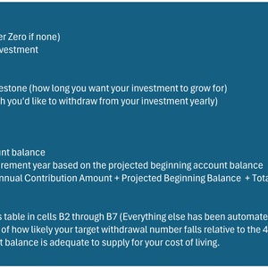 Simple Retirement Calculator | Excel Template for Compound Interest ...