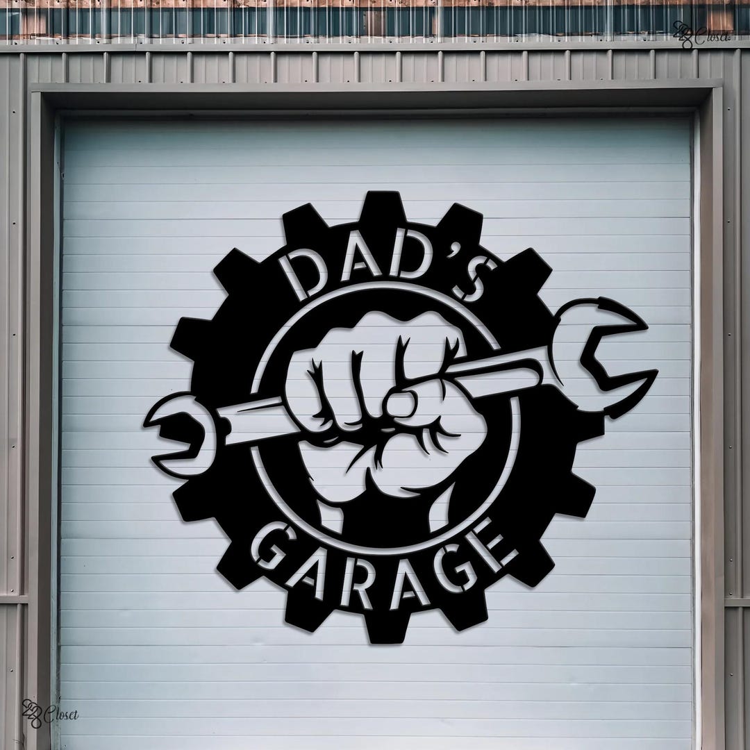 Personalized Garage Metal Wall Decor, Repairman Metal Sign, Custom ...