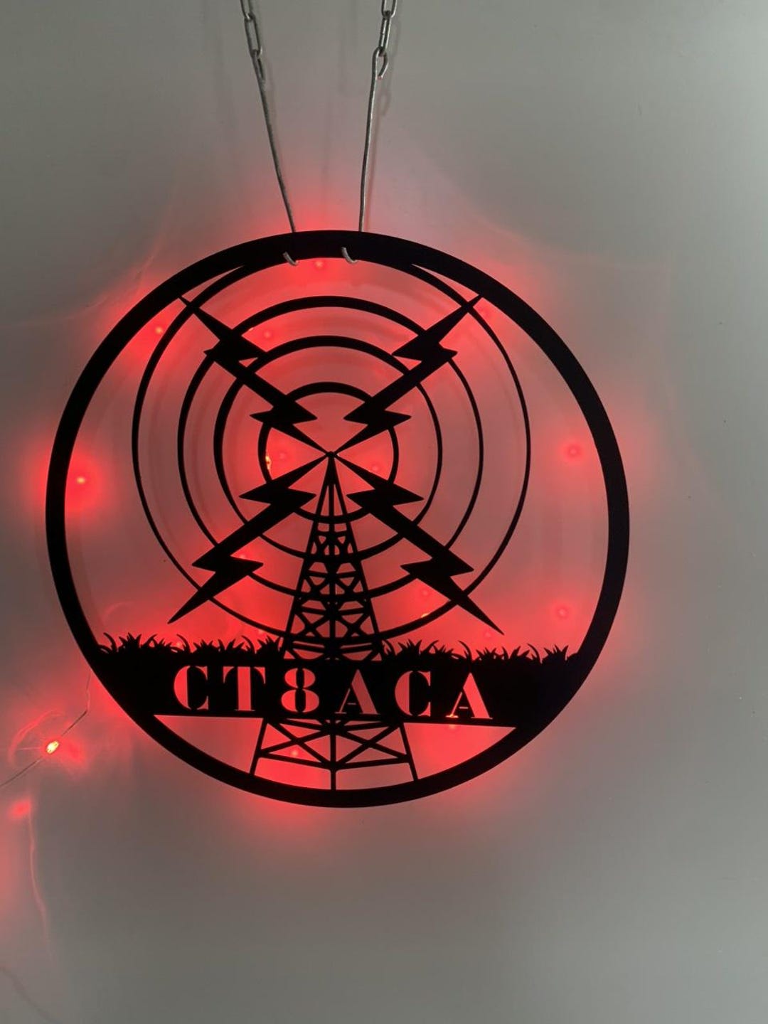 Custom Ham Radio Metal Wall Art With LED Light, Personalized Radio ...