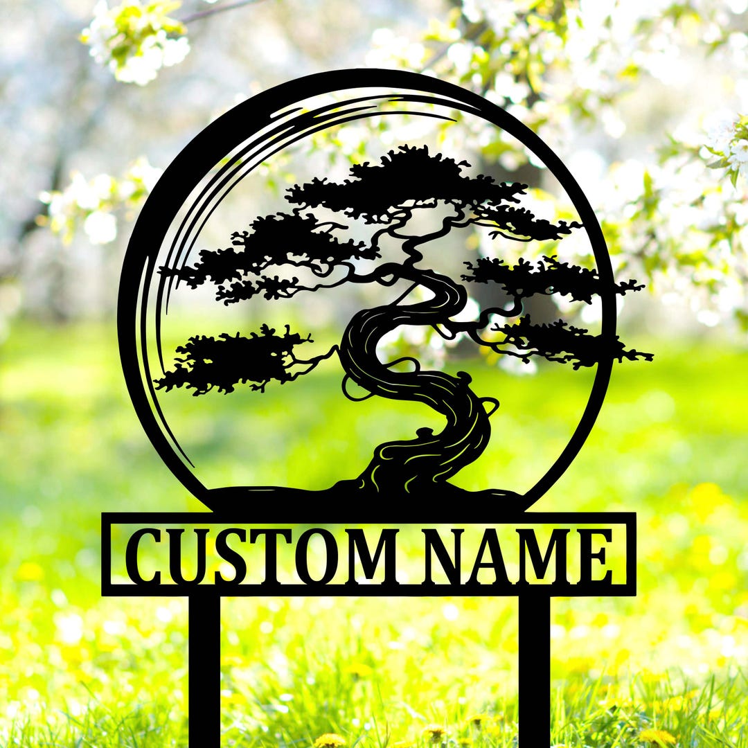 Custom Bonsai Tree Metal Wall Decor Art| Bonsai Tree Metal Wall Art ...