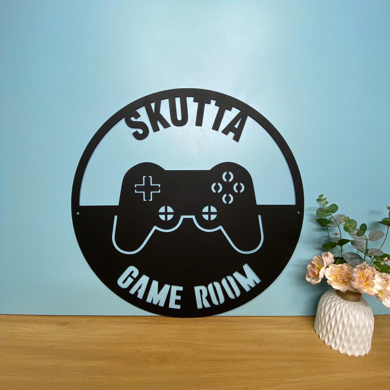 Personalized Gaming Room Metal Wall Hanging,game Controller Metal Wall ...