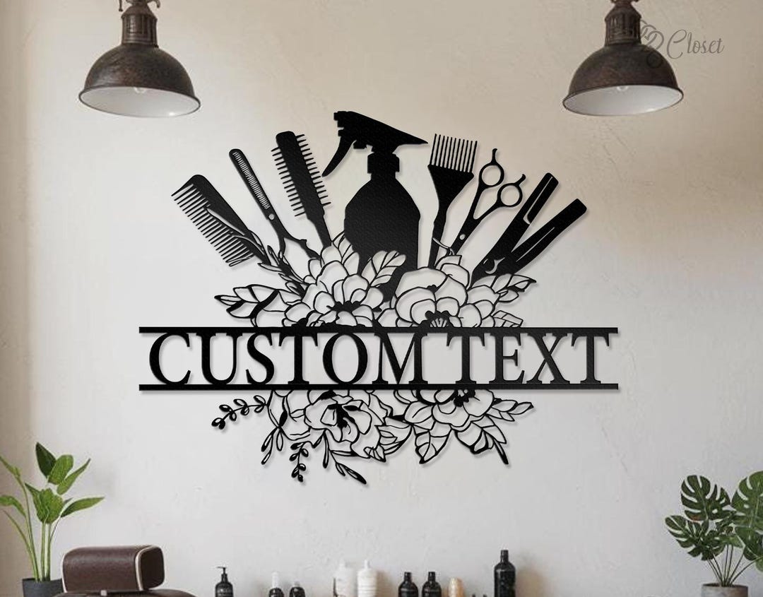 Personalized Hairdresser Metal Sign, Hair Stylist Sign, Personalized ...