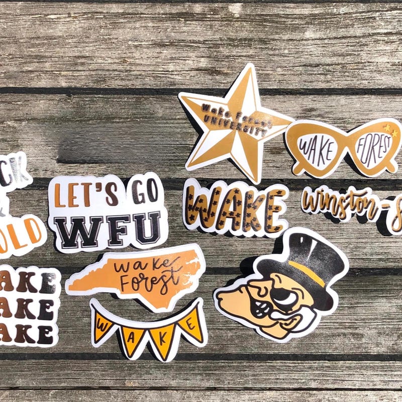 Wake Forest Sticker - Etsy