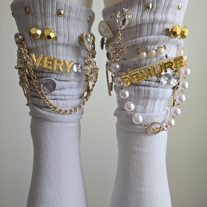 Custom Theme & or Personalized Charm Socks, Junk Socks, Glam Socks ...