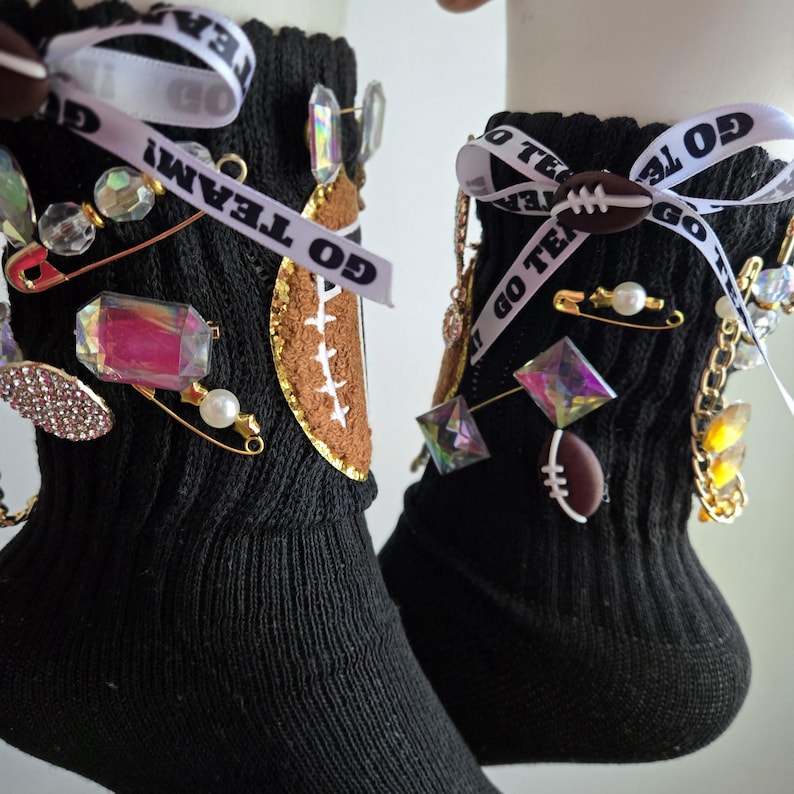 Custom Theme Charm Socks, Personalized Junk Glam Socks - Etsy