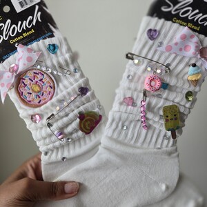 Custom Theme Charm Socks, Personalized Junk Glam Socks - Etsy