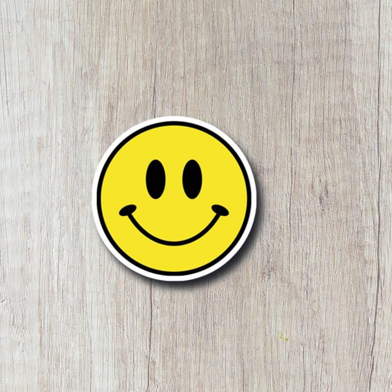 Blue Smiley Face Stickers - Etsy