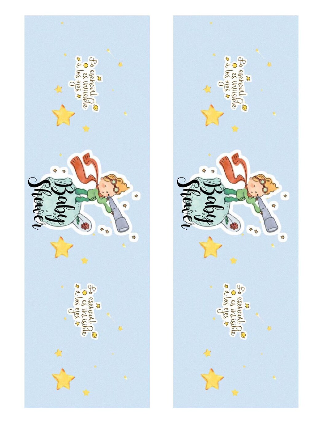 Letter-sized "little Prince" Pringles Template - Etsy