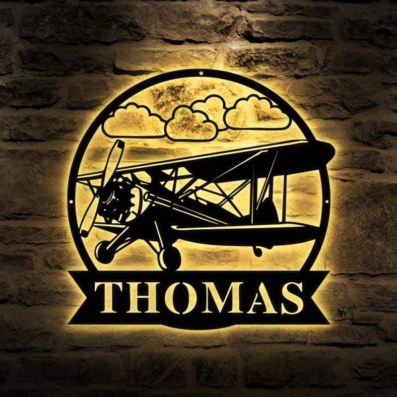 Wall Hanger Airplane - Etsy