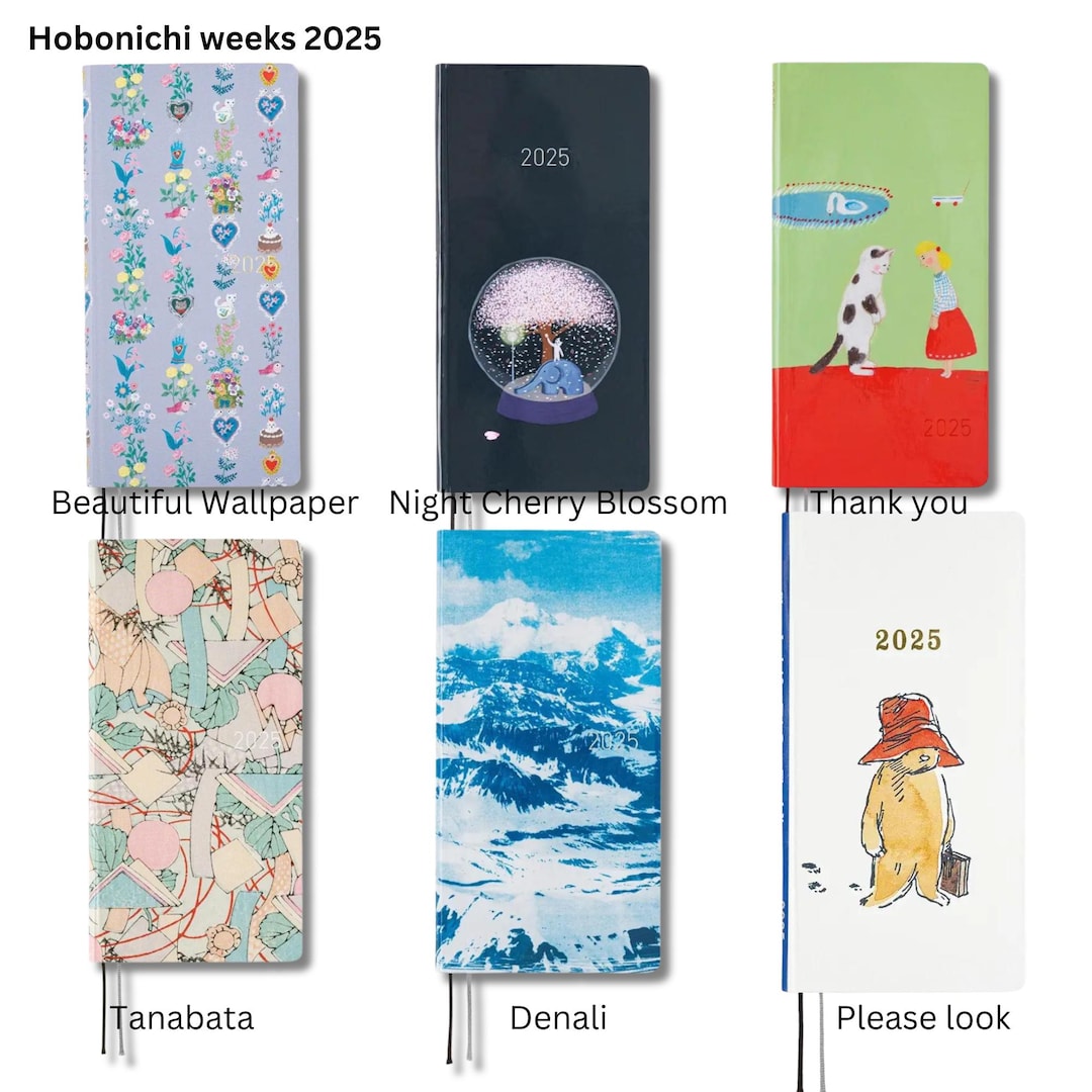 Hobonichi Weeks 2025 English Japanese Tomoe River Paper Planner Techo ...